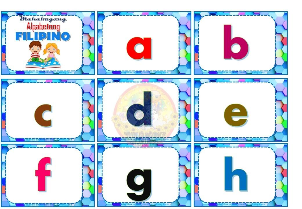 ENGLISH ALPHABET / MAKABAGONG ALPABETONG FILIPINO BACK TO BACK 23 CARDS ...