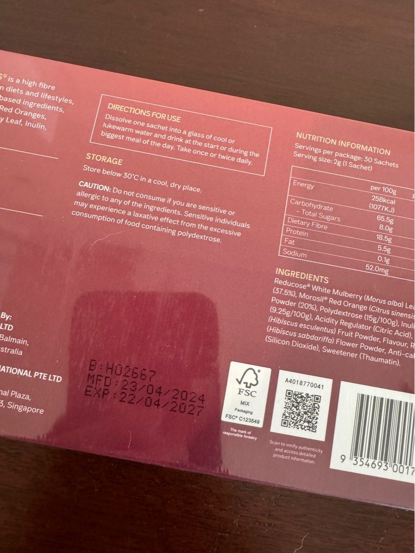 [EXP 04/2027] Eimele Calibrate Reds 30 sachets/box 亦餐纤体粉 30条/盒 小红针 ...