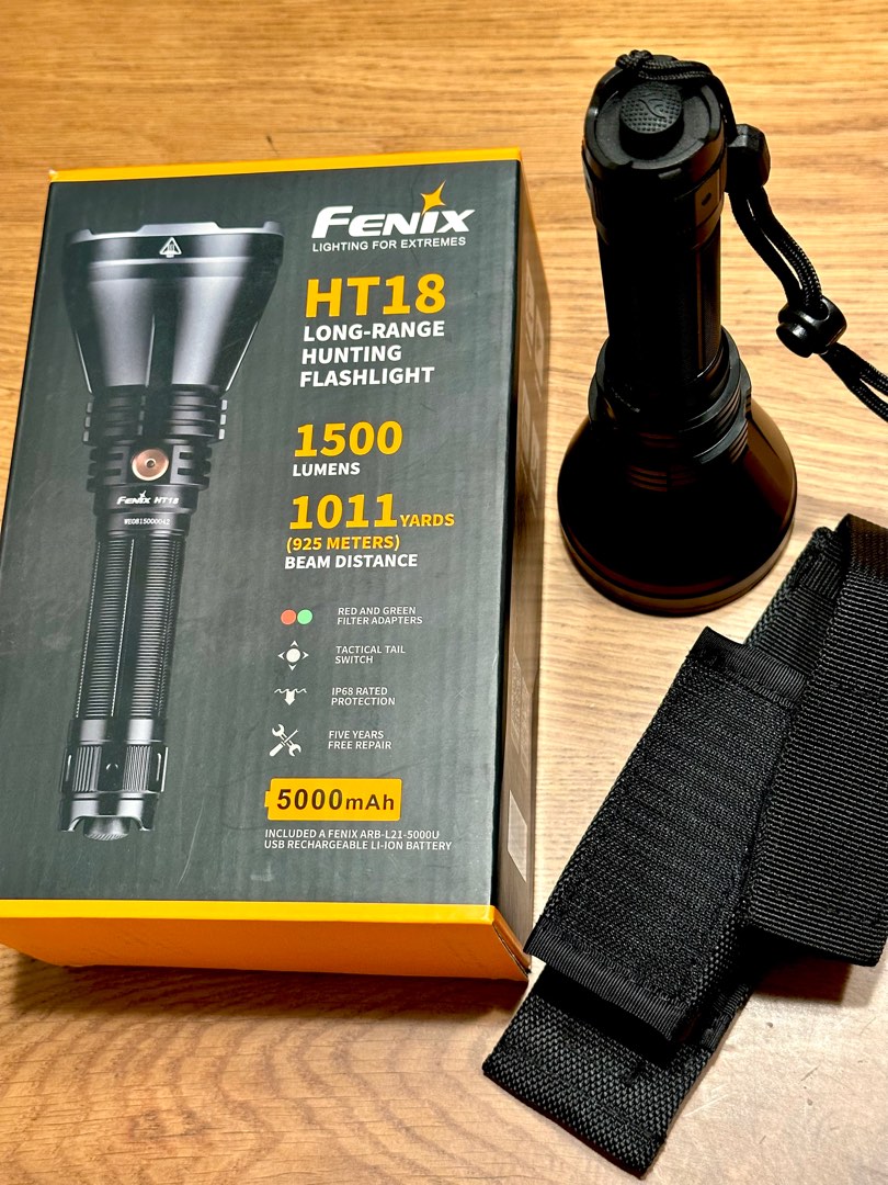 Fenix HT-18 high power torchlight, Everything Else on Carousell