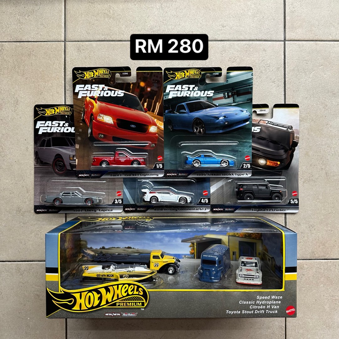 Hot wheels FnF + Box Set, Hobbies & Toys, Toys & Games on Carousell