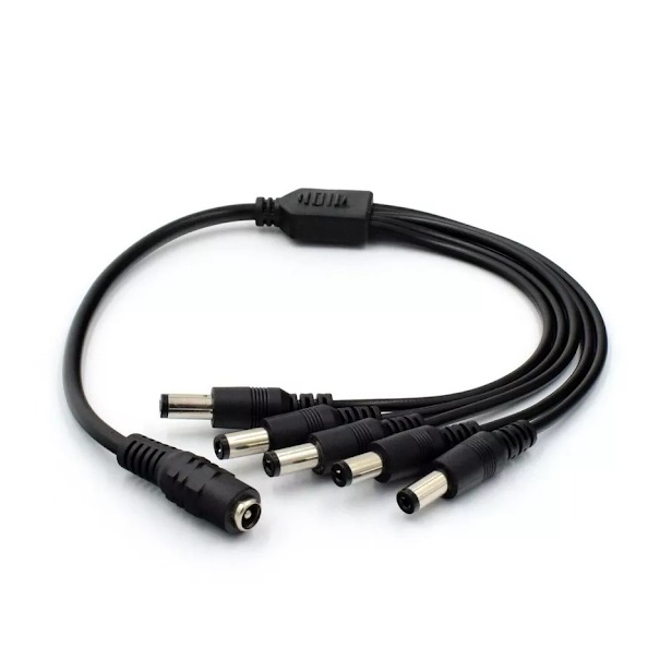 iSAFE 5WAYSPLIT 5 Way Spliter Wire CCTV Power Supply Camera Splitter ...