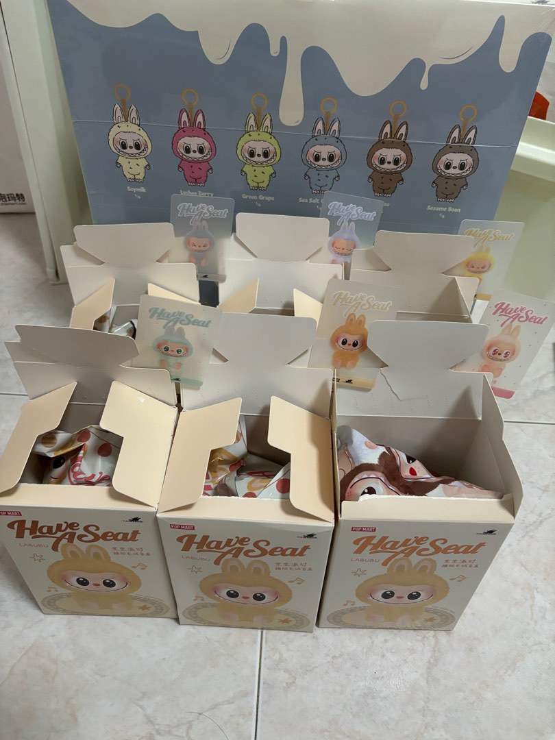 Labubu v2 have a seat, Hobbies & Toys, Toys & Games on Carousell