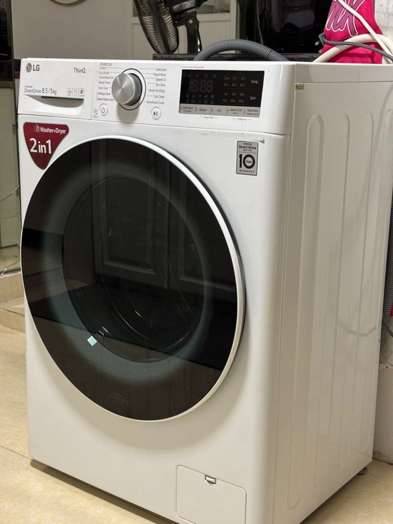 LG Washer + Dryer with AI Direct Drive Mesin Basuh, TV & Home ...