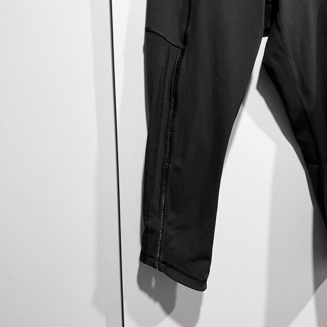 Lululemon Reveal Crop Mesh Side Capri Leggings in Black, Women's ...