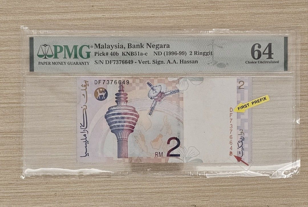 Malaysia 9th series Ali Side 2 Ringgit ERROR NOTES, Hobbies & Toys ...
