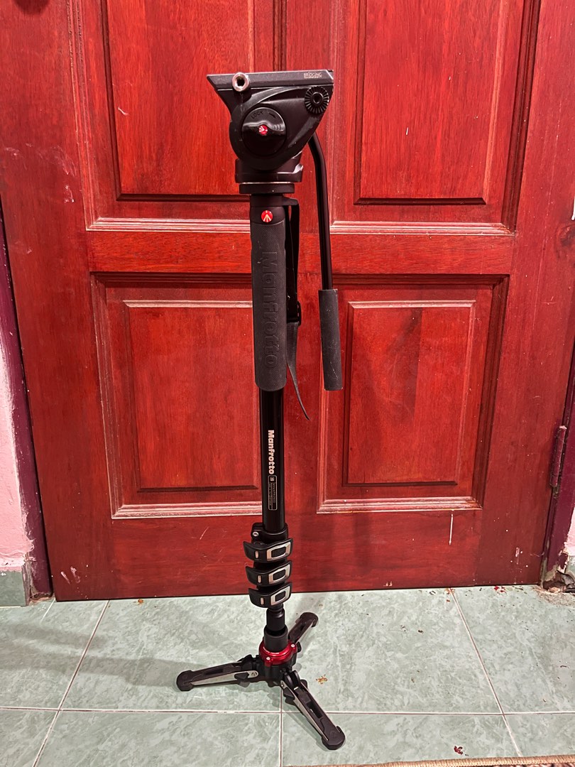 Manfrotto monopod with fluid head, Photography, Photography Accessories ...