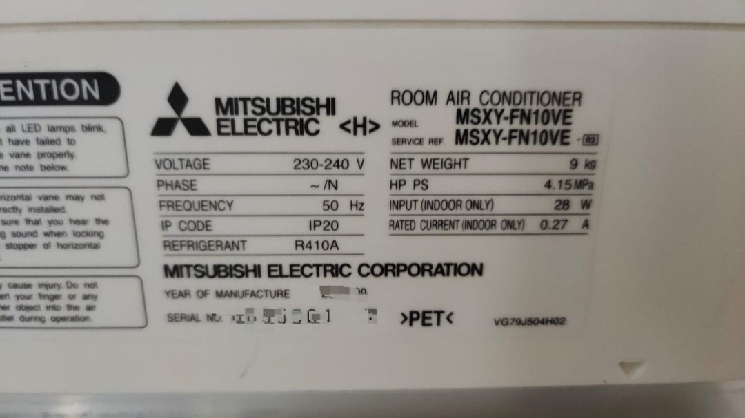 MITSUBISHI RECON SYSTEM 4 AIRCON 5 TICKS, Home Services, Aircon ...