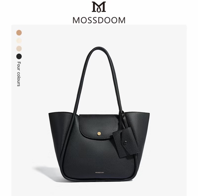 Mossdoom Black Tote Bag, Women's Fashion, Bags & Wallets, Tote Bags on ...