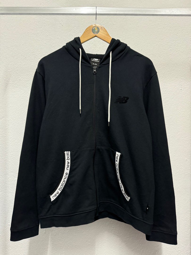 New balance zip up hoodie, Men's Fashion, Tops & Sets, Hoodies on Carousell