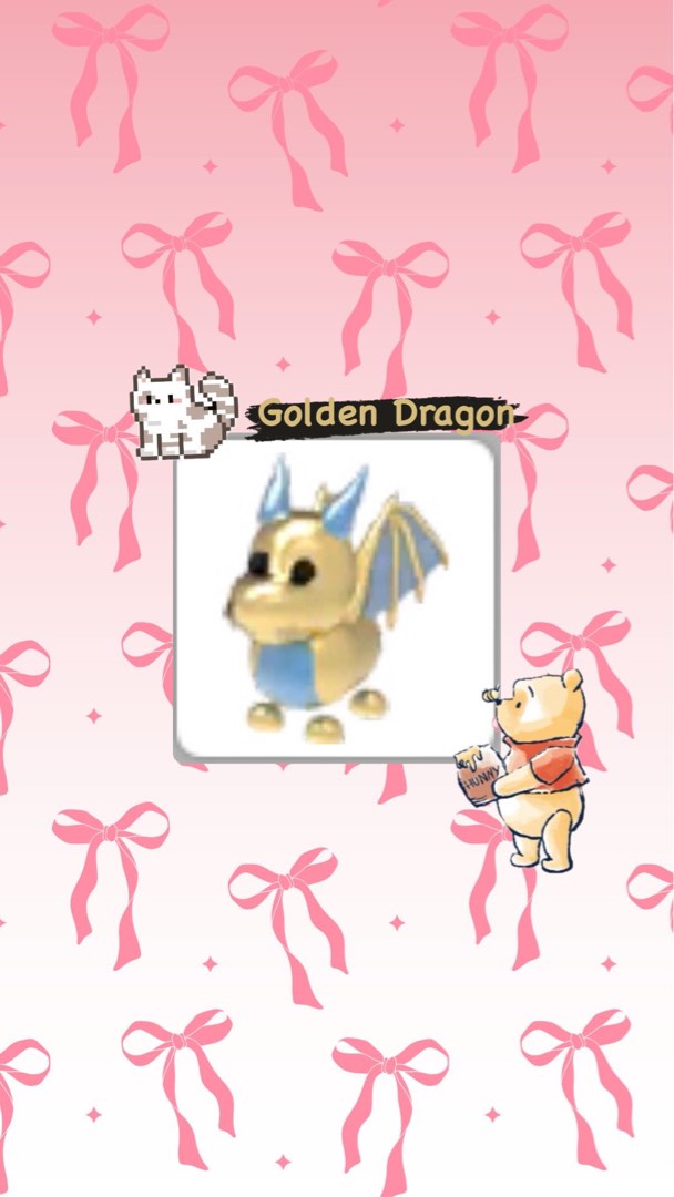 Normal Golden Dragon Adopt Me, Video Gaming, Video Games, Others on ...