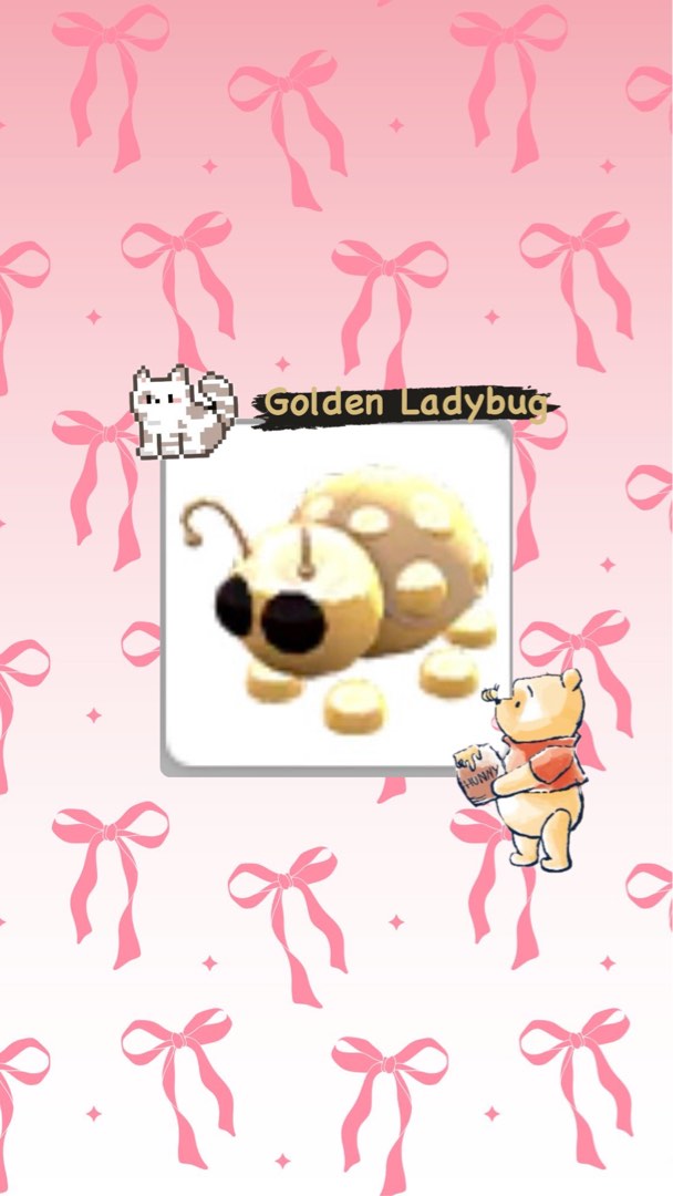 Normal Golden Ladybug Adopt Me, Video Gaming, Video Games, Others on ...
