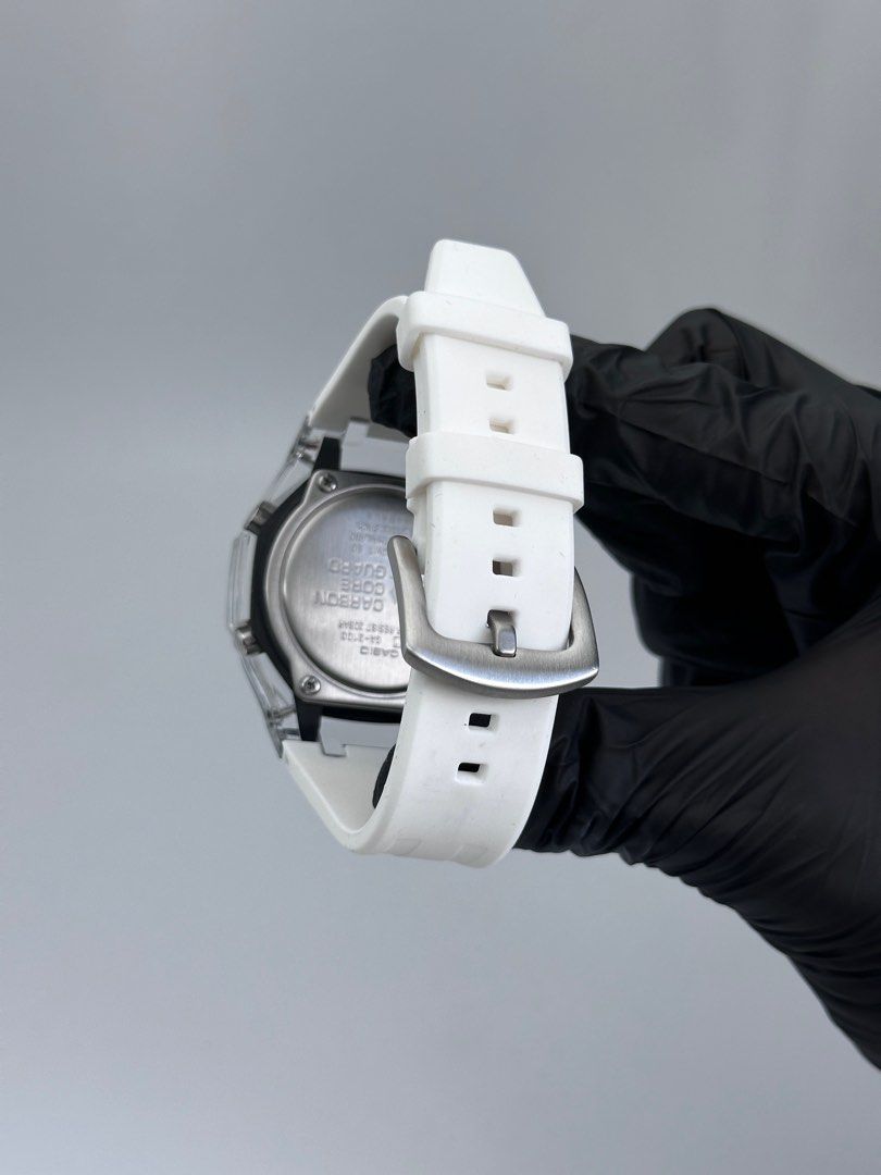 Original G-Shock GA2100 Mod Clear White AP Full Set, Men's Fashion ...