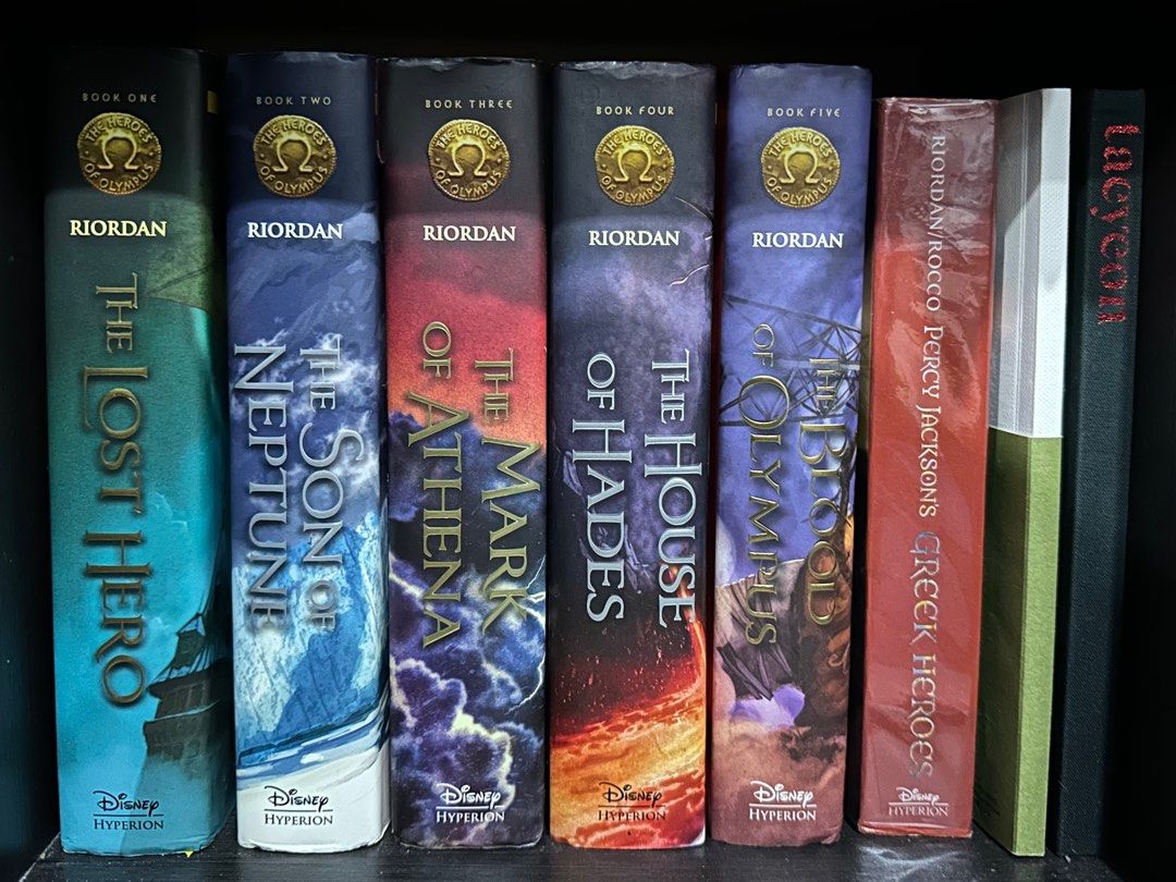 PERCY JACKSON HEROES OF OLYMPUS HARDBOUND HB BOOK SET RICK RIORDAN PJO ...