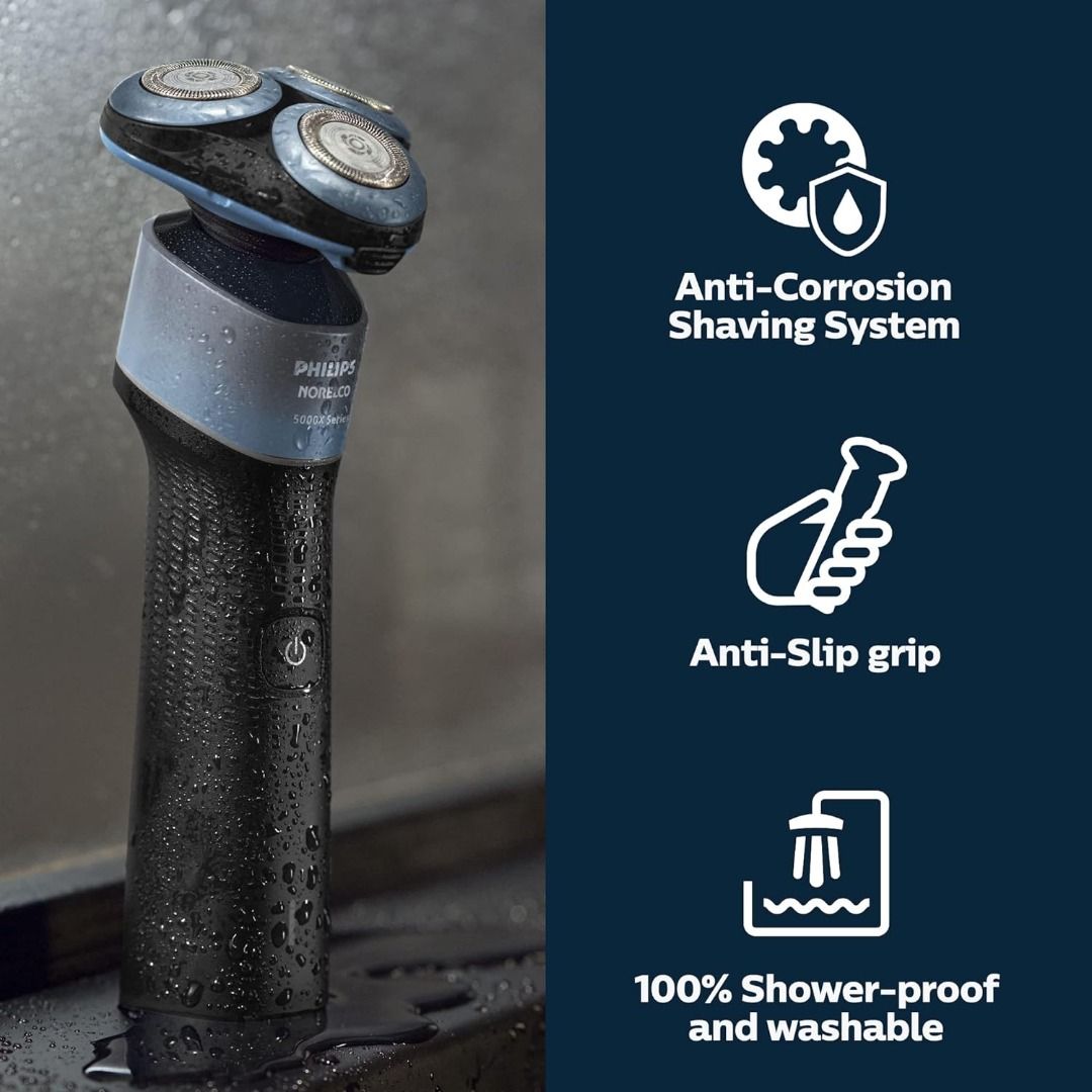 Philips Shaver Extra Skin Protection 5000X, Rechargeable Wet & Dry ...