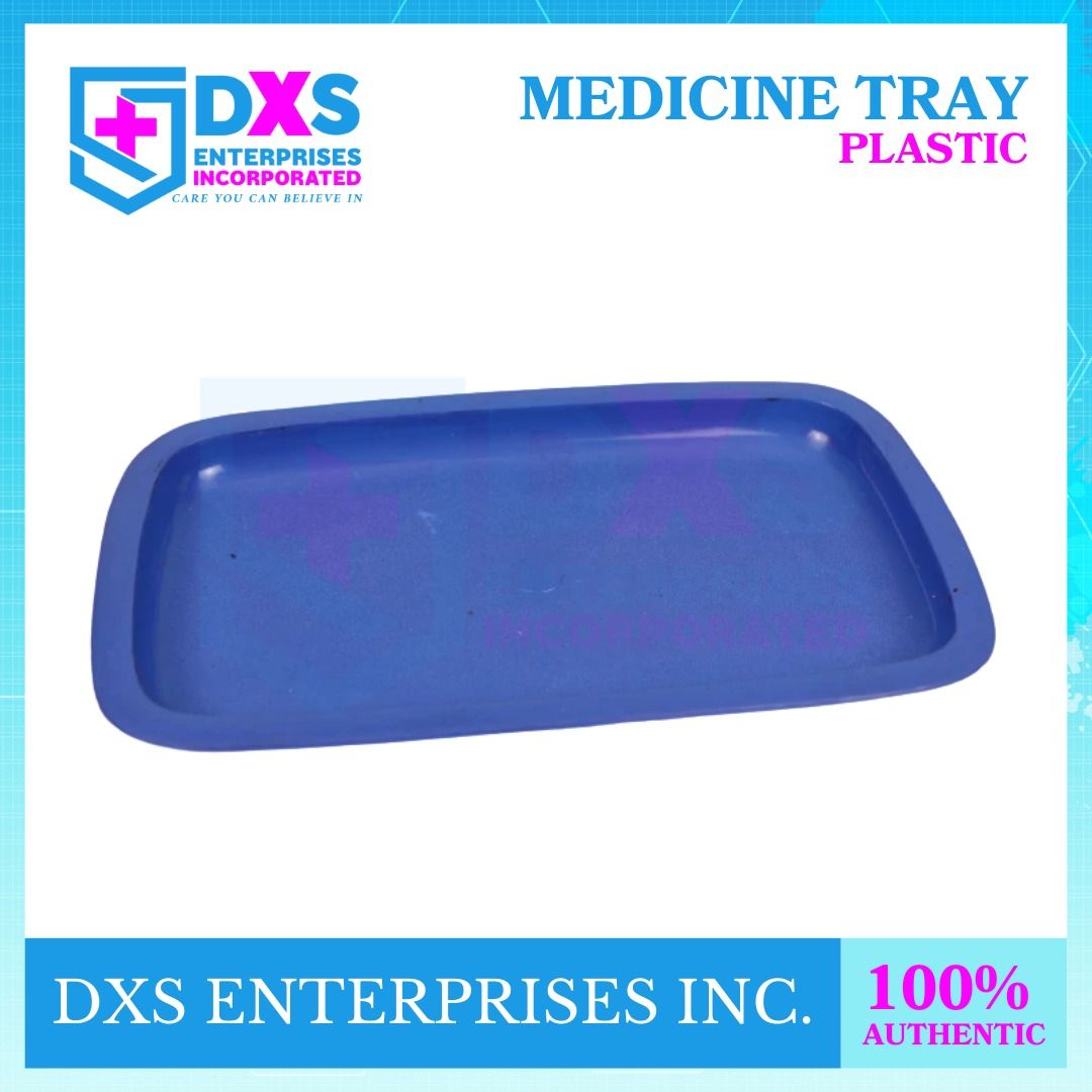 PLASTIC MEDICINE TRAY COLOR: BLUE SIZ: 19X12X1CM, Health & Nutrition ...