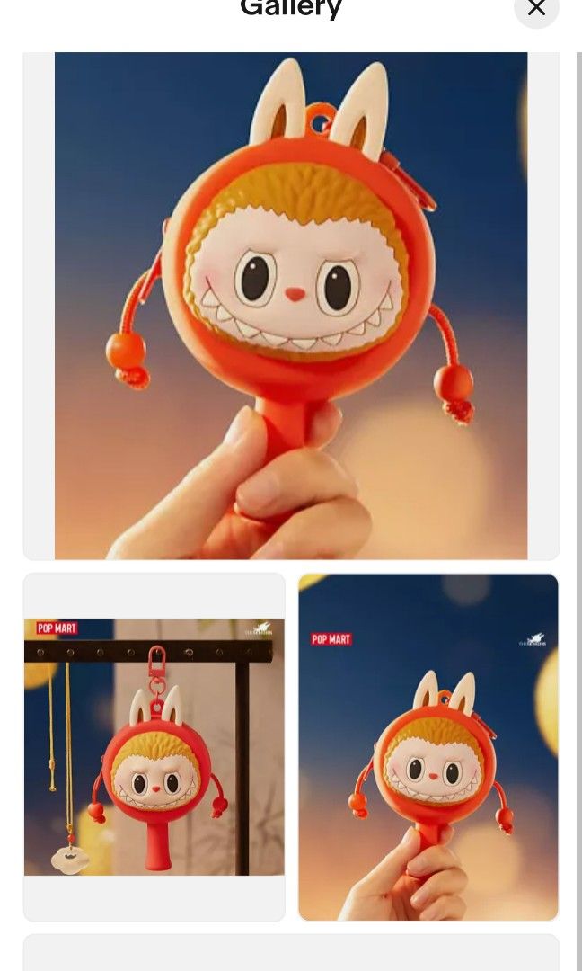 Popmart Labubu - Let have fun together series: Rattle drum earphones ...