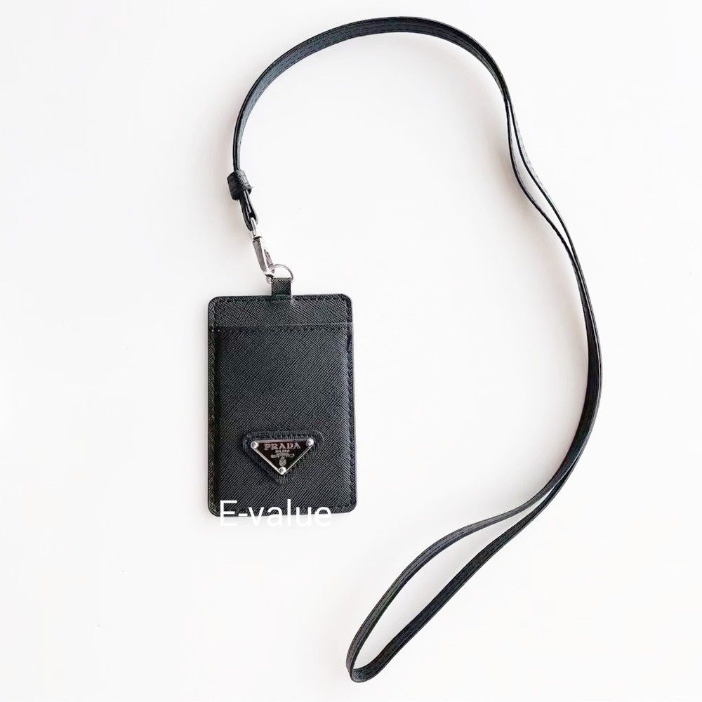 PRADA ID Work Card Lanyard With Transparent Window Pocket Suitable For Gift, Luxury, Accessories ...