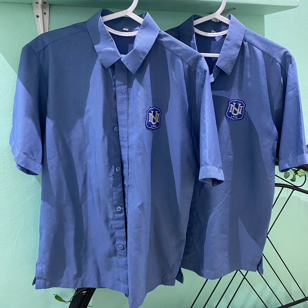 Preloved NU Uniform for Male, Men's Fashion, Tops & Sets, Formal Shirts ...