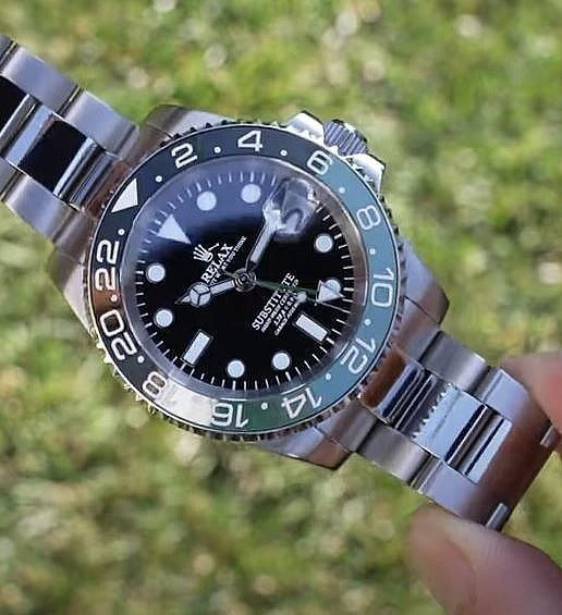 【訂制】Relax dial seiko mod 搭載精工NH34機械機芯 GMT兩地時間顯示 40mm 藍寶石玻璃 904L精鋼 附送精美錶 ...