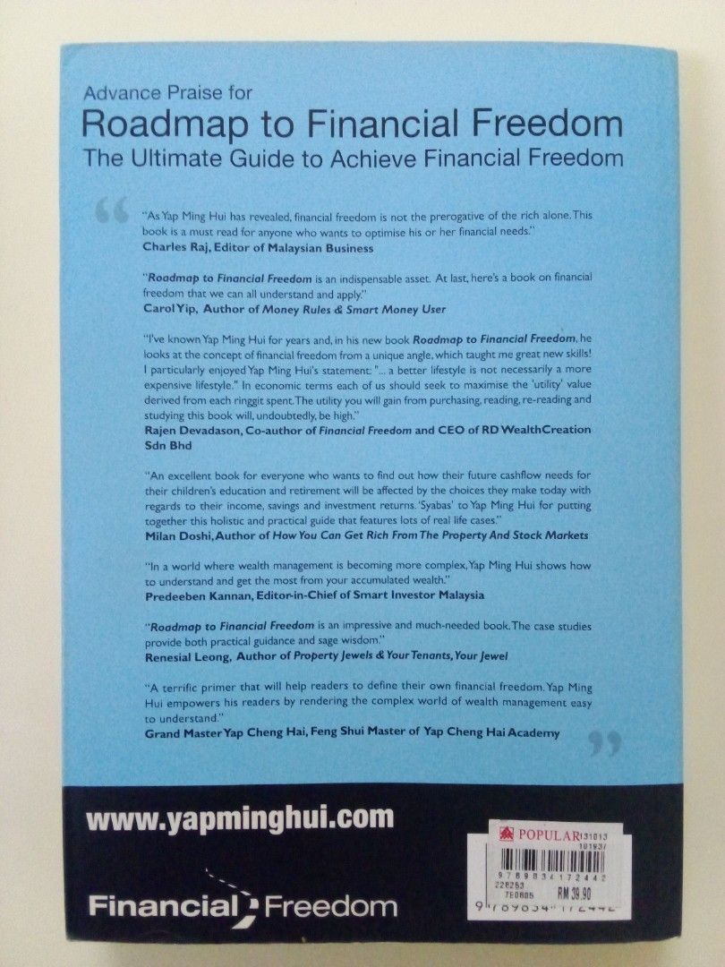Roadmap to Financial Freedom, Hobbies & Toys, Books & Magazines ...