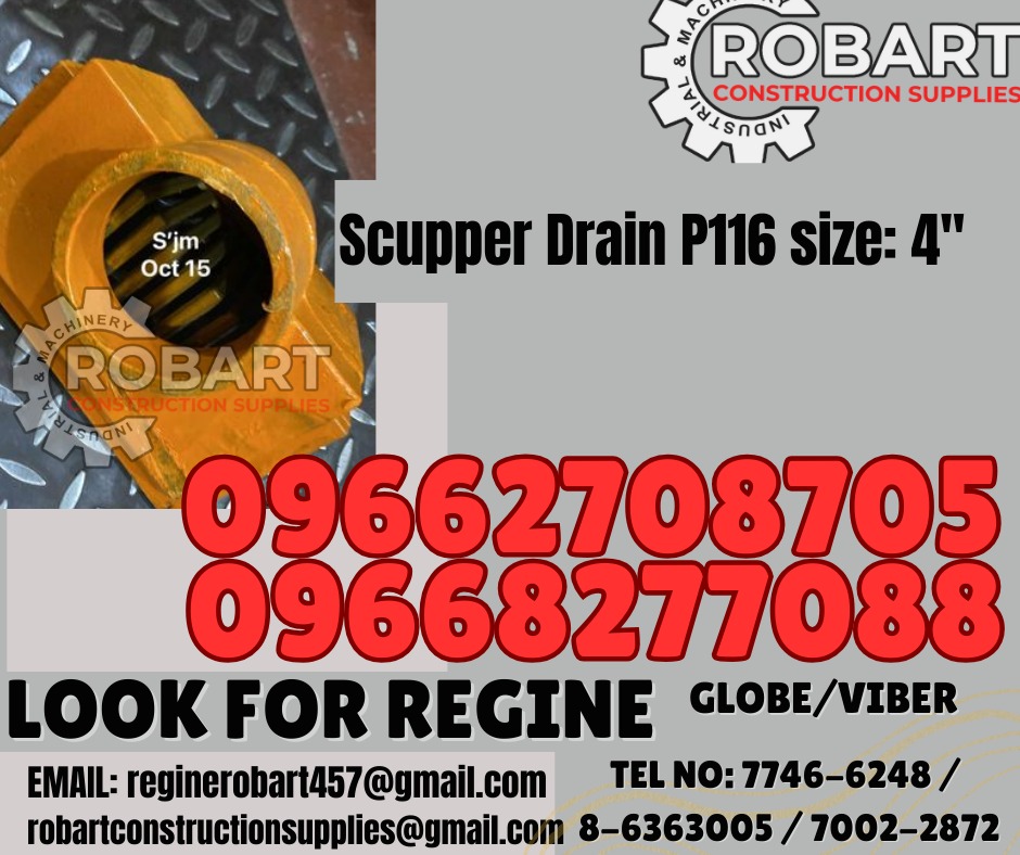 Scupper Drain P116 size: 4'', Commercial & Industrial, Construction ...