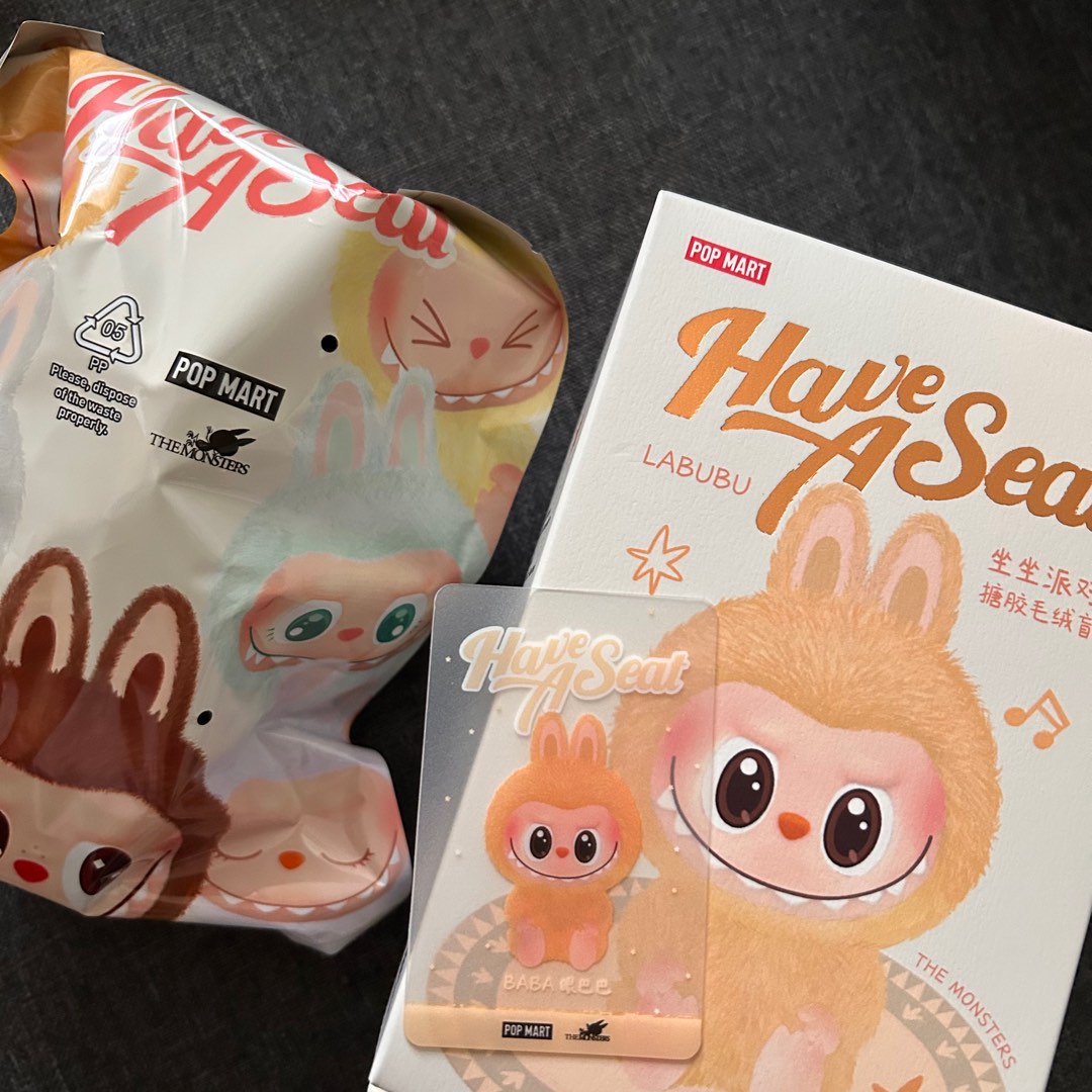 [SEALED] Labubu V2 Have A Seat - BABA, Hobbies & Toys, Toys & Games on ...