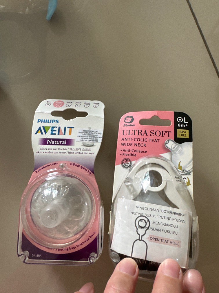 Simba/ Philips Avent Wide Neck Teats, Babies & Kids, Nursing & Feeding ...