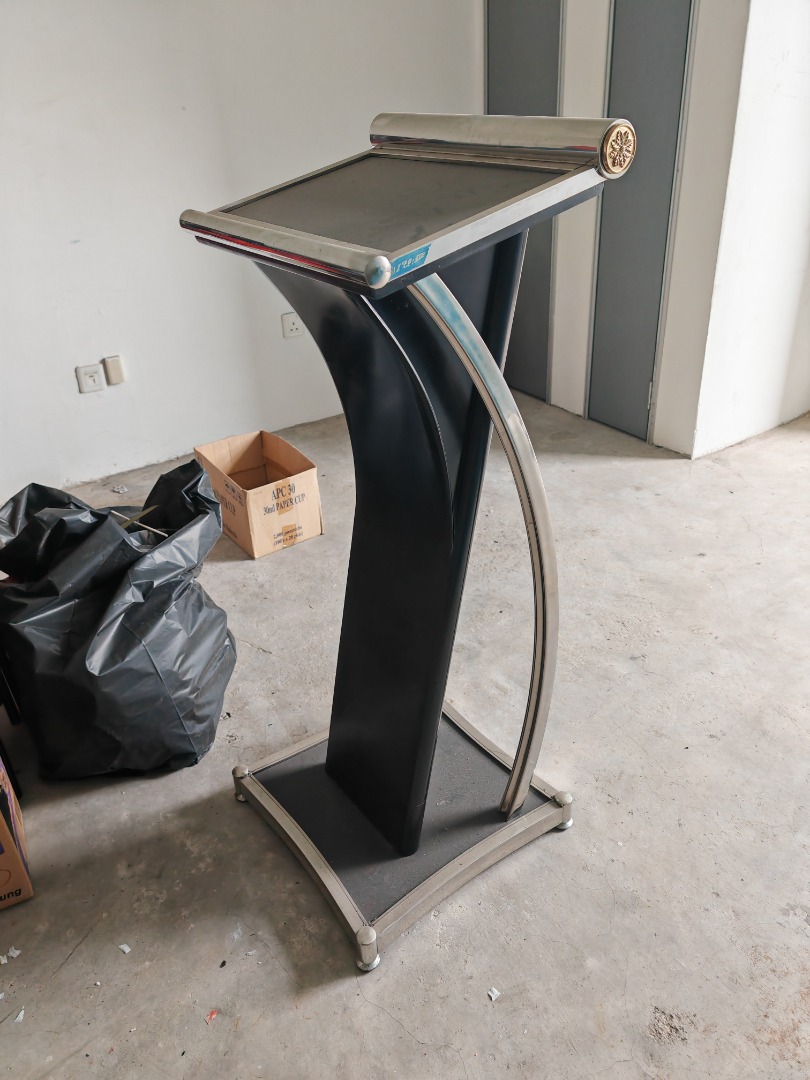 Stylish Meja Ucapan Premium Executive Rostrum Stainless Steel Speaker ...