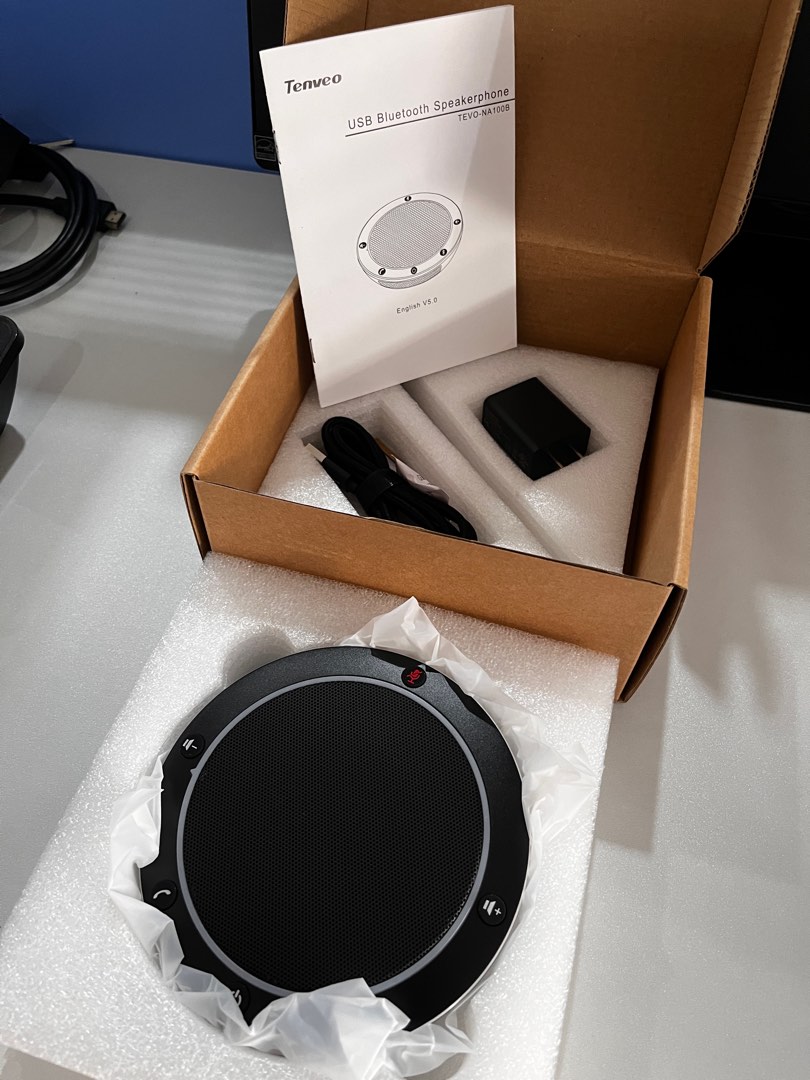 Tenveo NA100B Microphone Conference Speakerphone USB 2.0 & Bluetooth w ...