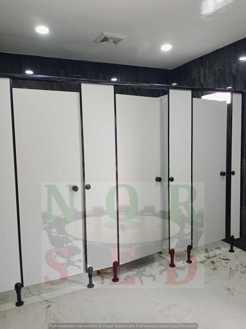 Toilet Partition Phenolic Board 12 mm with PWD, Slop Sink, Urinal ...