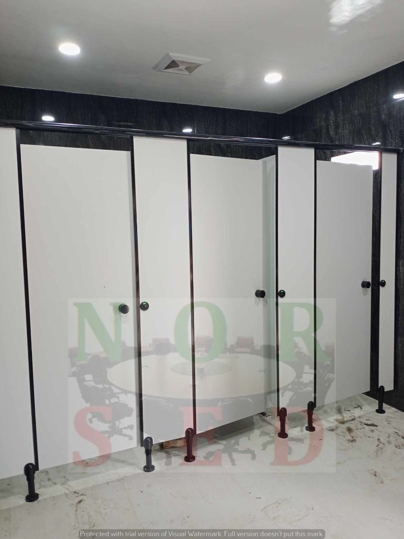 Toilet Partition Phenolic Board 12 mm with PWD, Slop Sink, Urinal ...