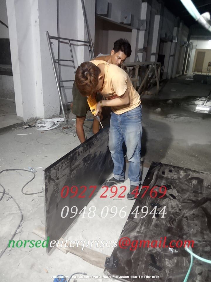 Toilet Partition Phenolic Board 12 mm with PWD, Slop Sink, Urinal ...