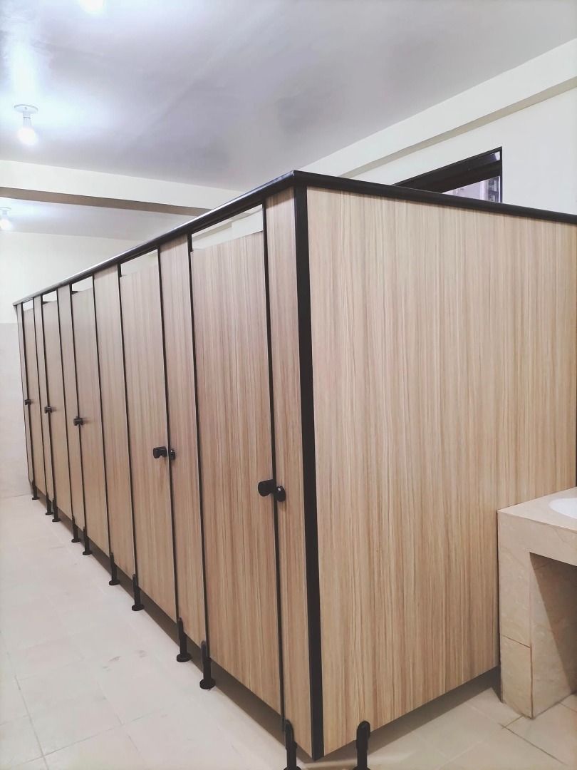 Toilet Partition Phenolic Board 12 mm with PWD, Slop Sink, Urinal ...