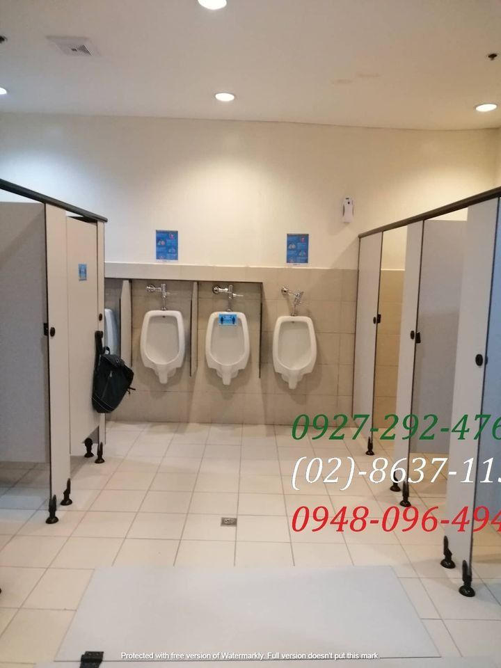 Toilet Partition Phenolic Board 12 mm with PWD, Slop Sink, Urinal ...