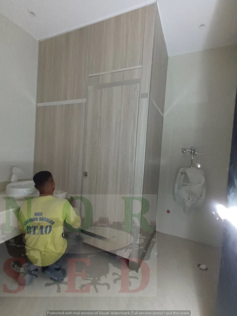 Toilet Partition Phenolic Board 12 mm with PWD, Slop Sink, Urinal ...