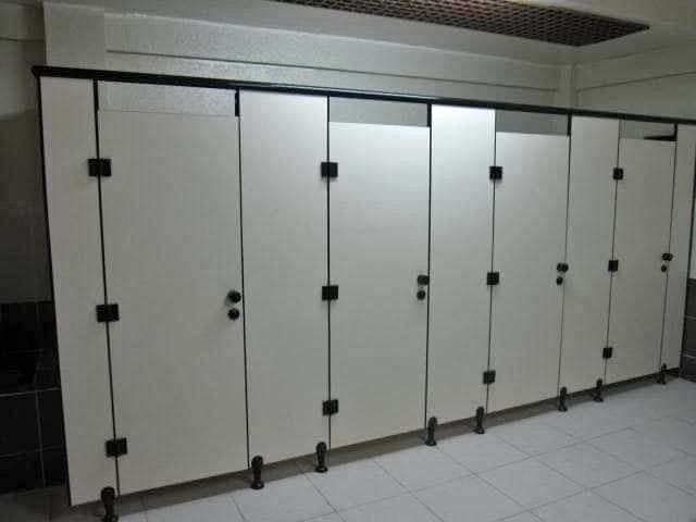 Toilet Partition Phenolic Board 12 mm with PWD, Slop Sink, Urinal ...