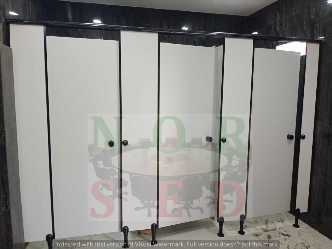 Toilet Partition Phenolic Board 12 mm with PWD, Slop Sink, Urinal ...