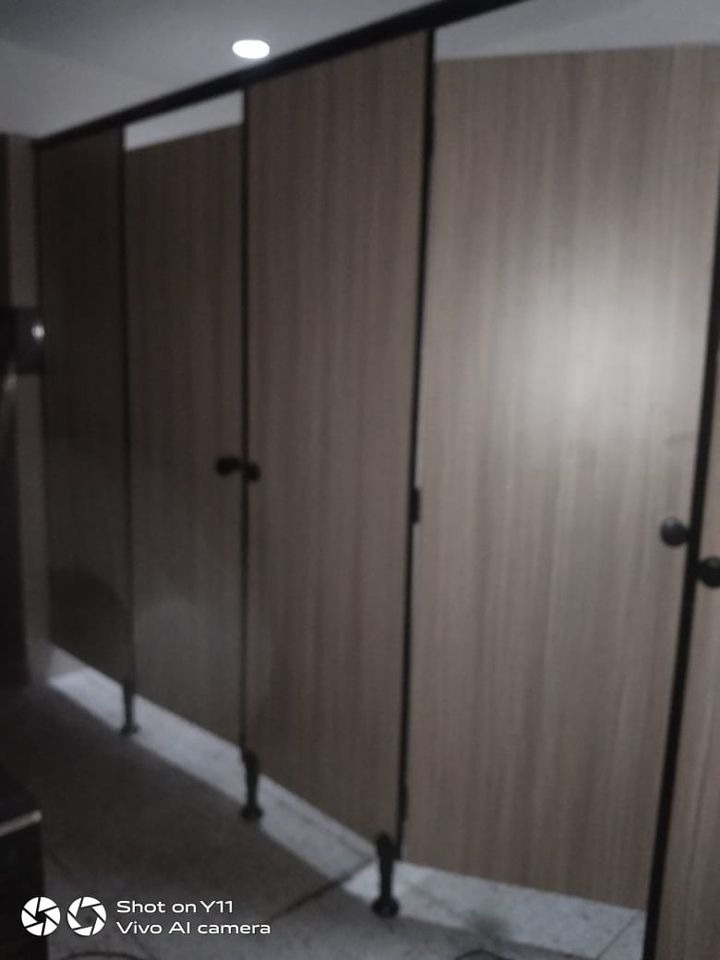 Toilet Partition Phenolic Board 12 mm with PWD, Slop Sink, Urinal ...