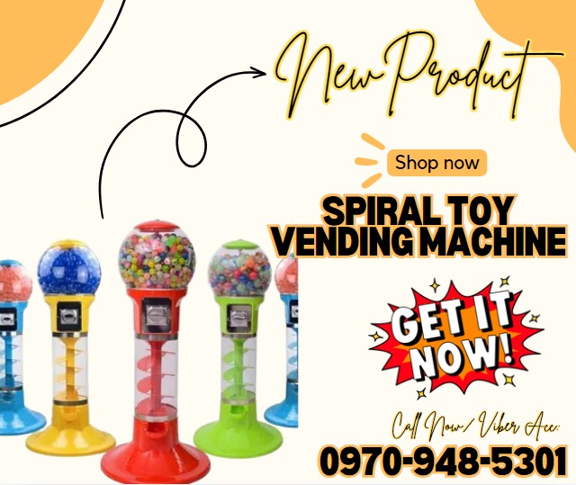 TOY SPIRAL VENDING MACHINE ON -HAND FOR SALE, Looking For on Carousell