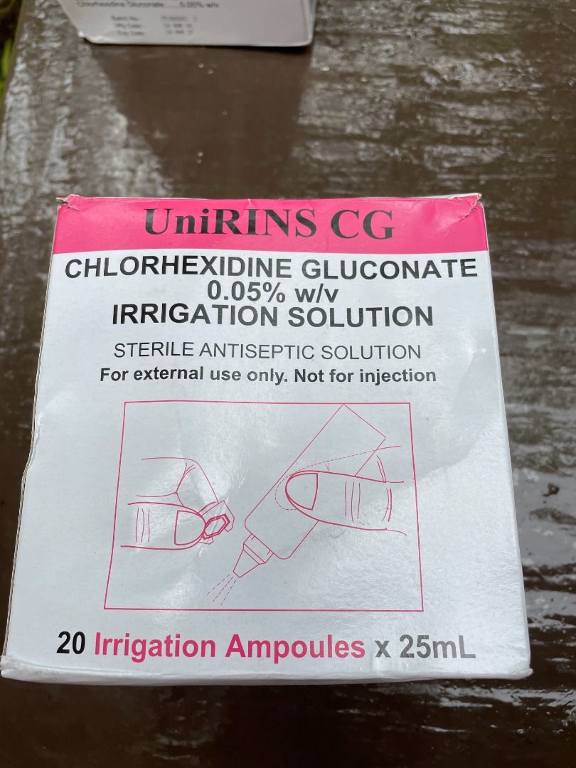 UniRINS CG CHLORHEXIDINE GLUCONATE 0.05%w/v IRRIGATION SOLUTION 25ML ...