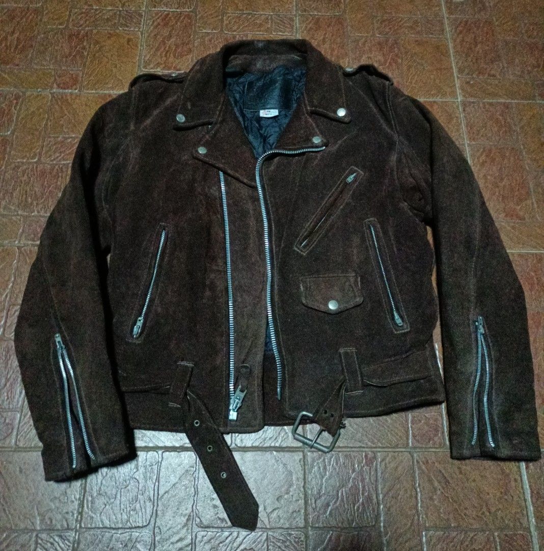 Vintage Rare Leather Jacket, Men's Fashion, Activewear on Carousell