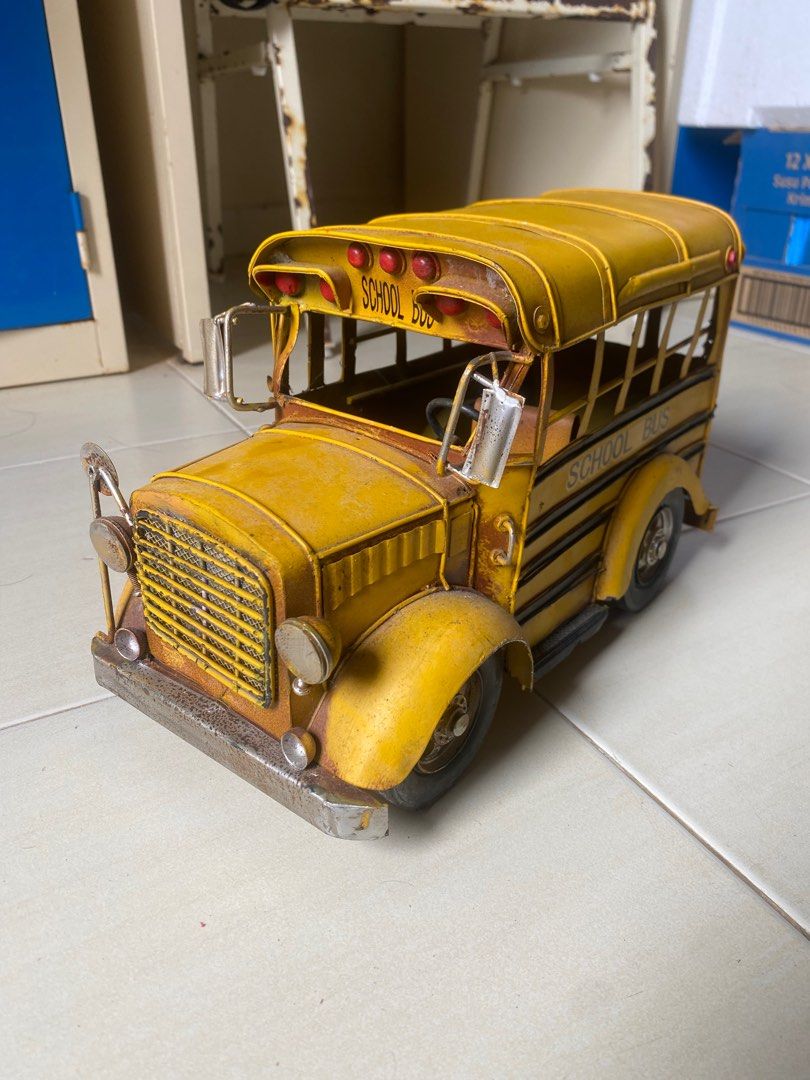 Vintage School Bus Metal, Hobbies & Toys, Collectibles & Memorabilia, Vintage Collectibles on ...