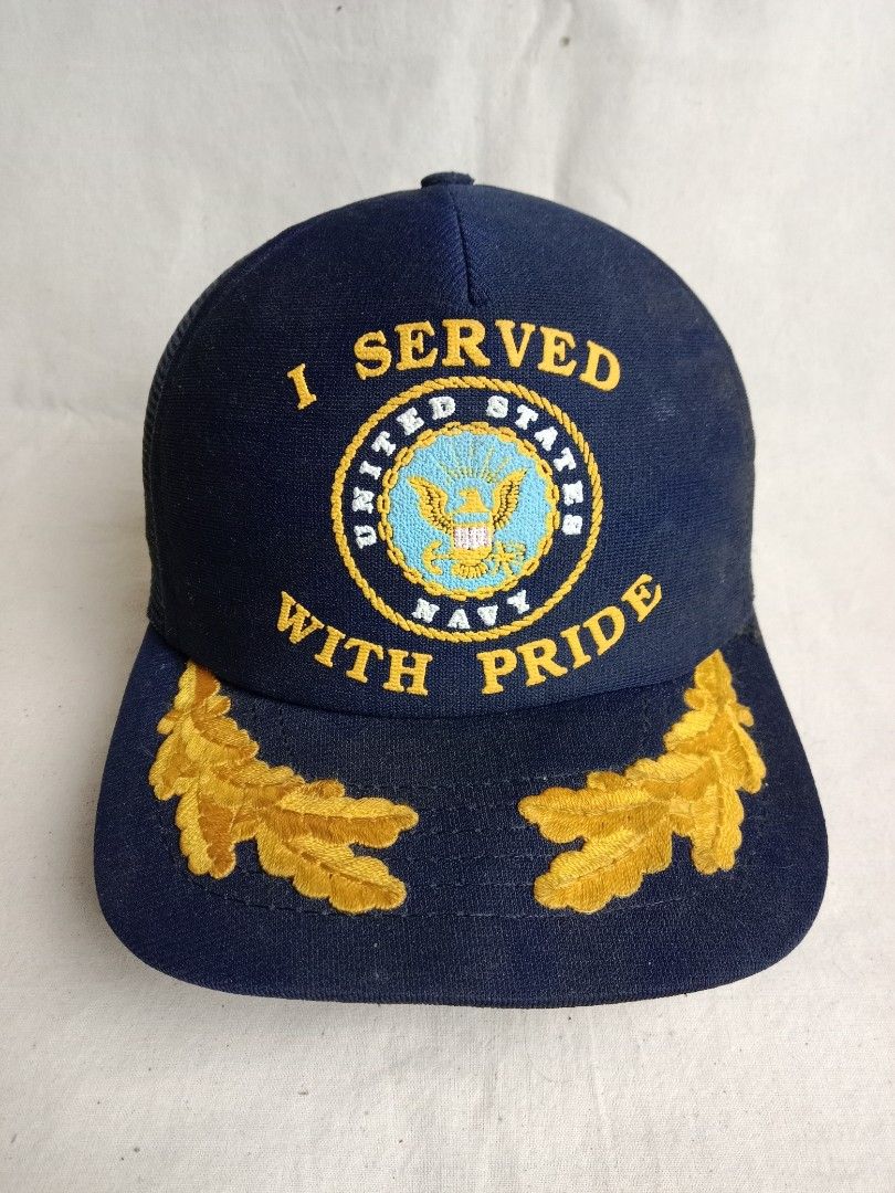 Vintage USA US Navy bunga padi Trucker cap, Men's Fashion, Watches ...