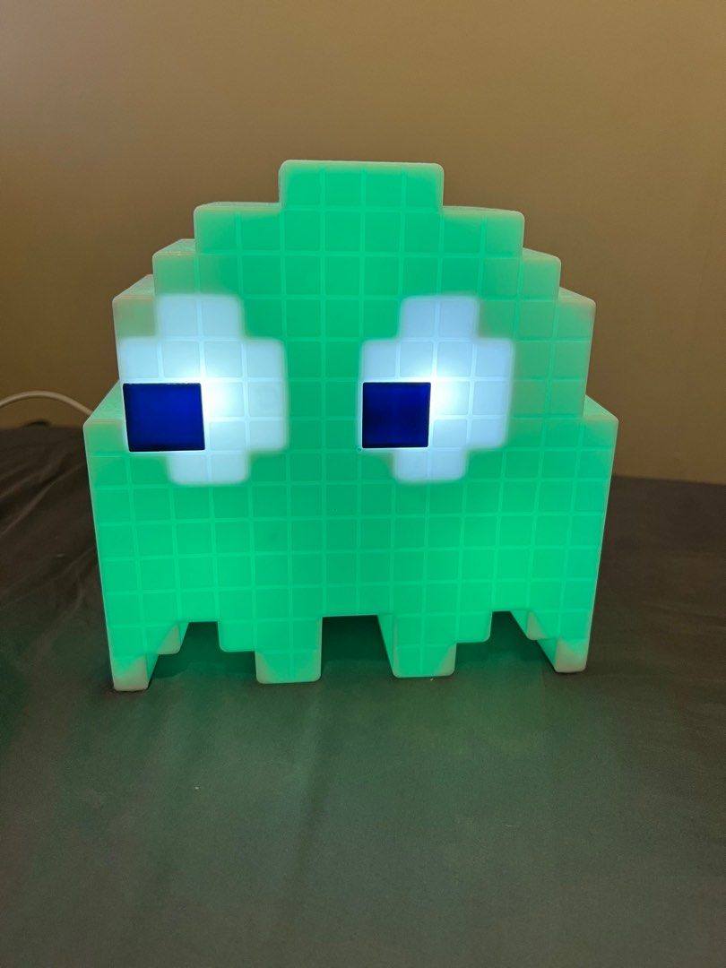 Vintages Pac-Man White Ghost Color Chan ging Light Colors React to music and sound, Hobbies ...