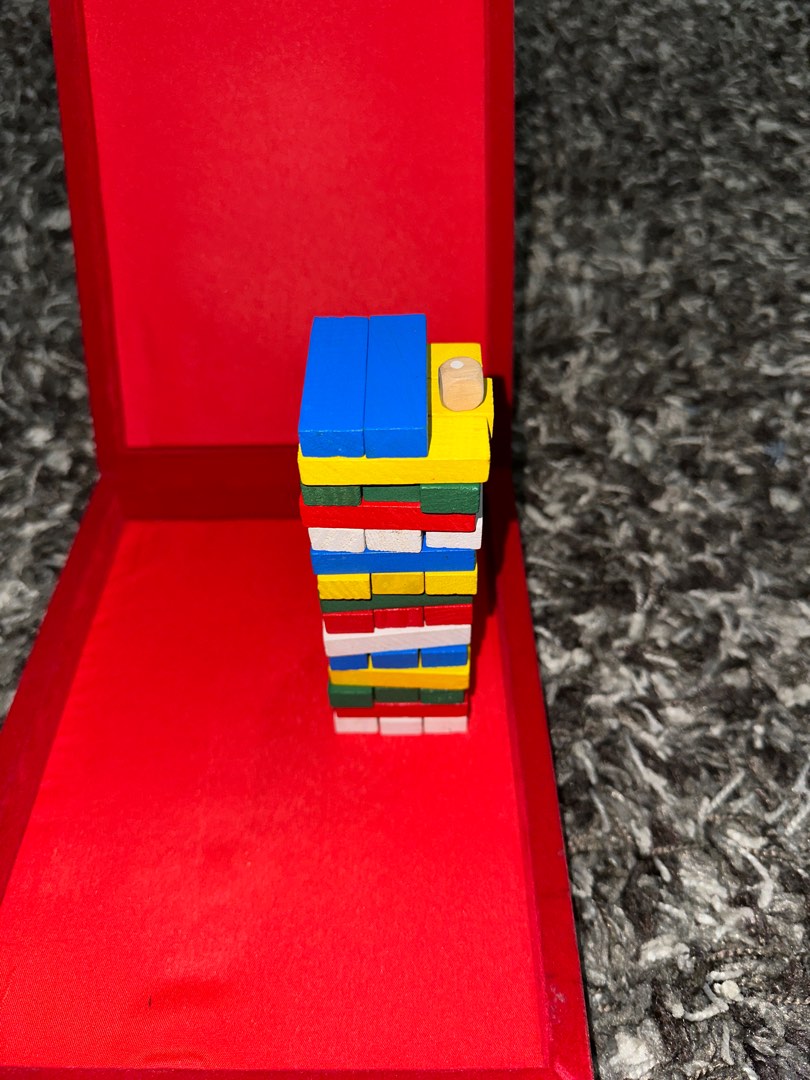 Wooden Block Stacking Game - Jenga Style Game (Kids & Family), Hobbies ...