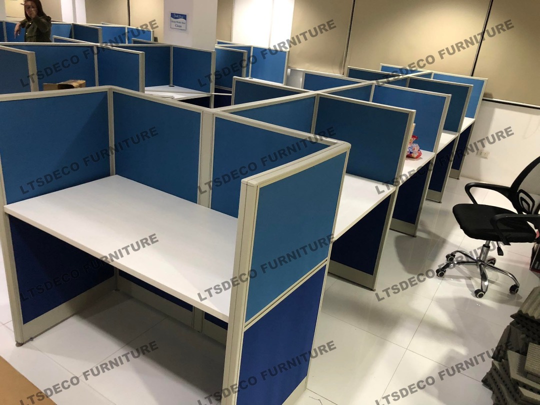 workstation tables dividers office partitions, Furniture & Home Living ...