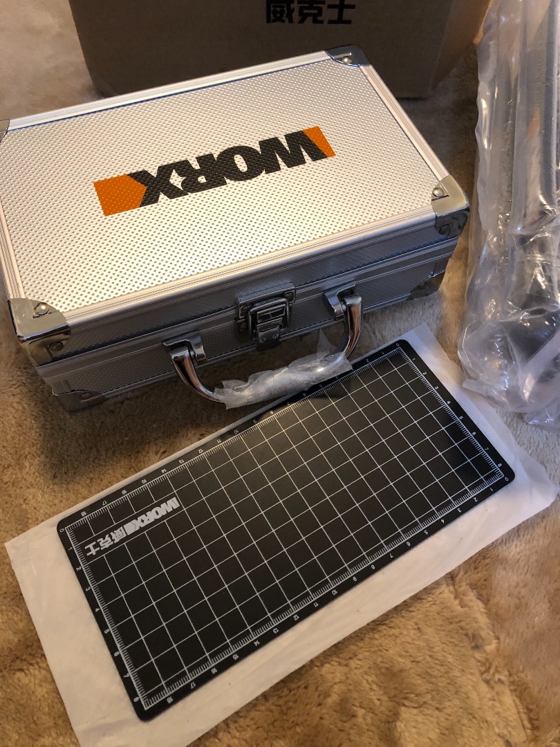 WORX WX242 w/ Aluminum Case + Plastic Case + Worx Common bits set ...