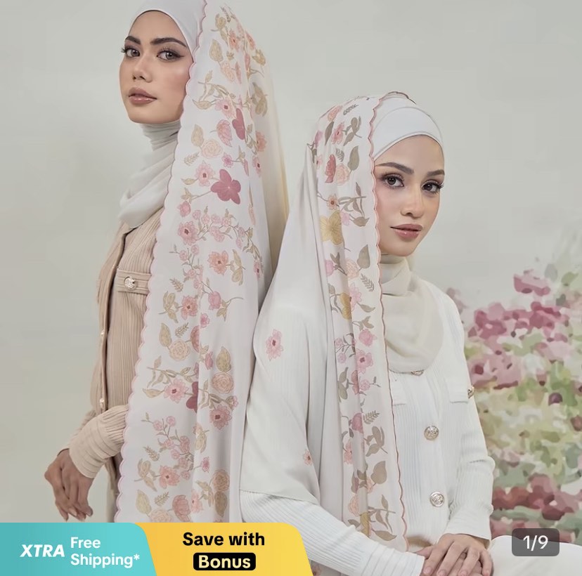 Hunting- Dianashawl Rosetta bloom, Women's Fashion, Muslimah Fashion ...