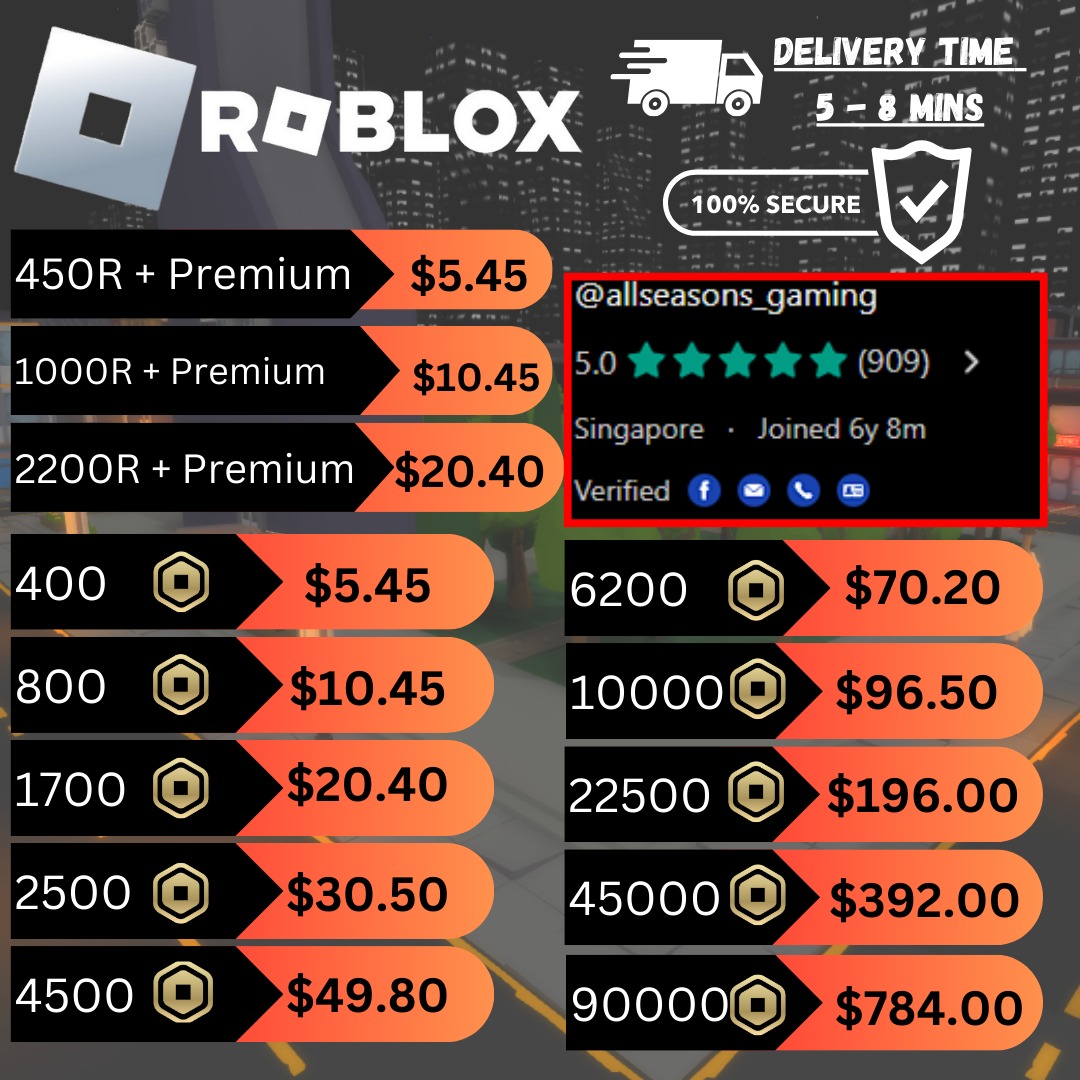 [100%🔥SAFEST METHOD] Roblox Robux Top Up | Robux | Robux Top Up ...