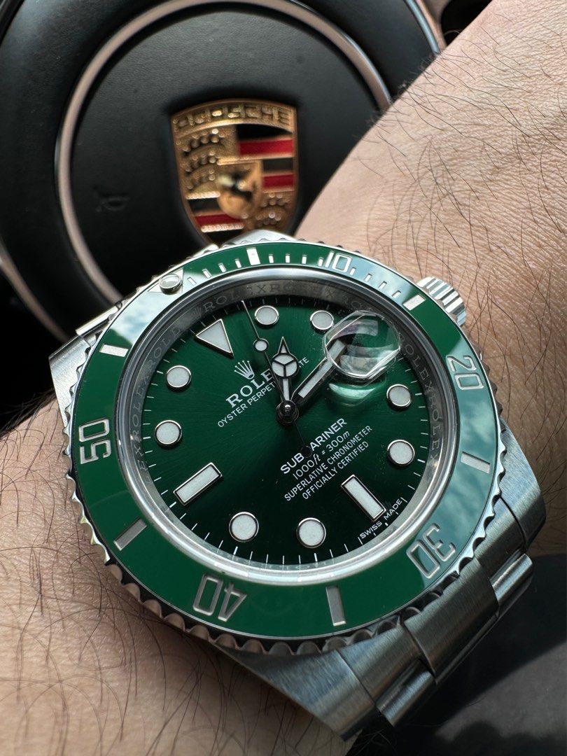 2018 Rolex Hulk With Card, Luxury, Watches on Carousell